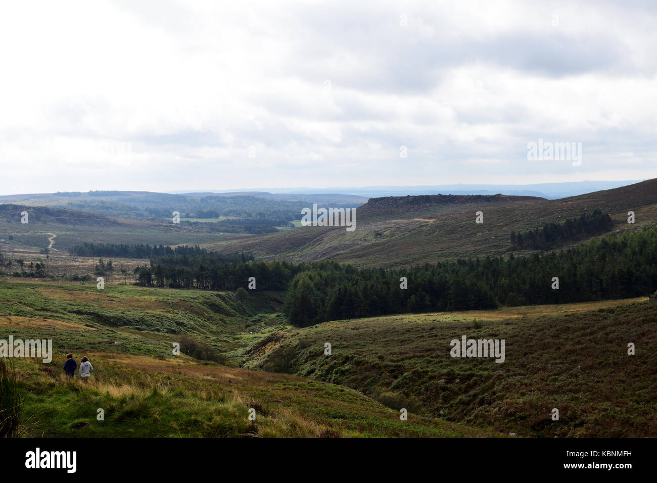 View across Burbage valley Stock Photo - Alamy