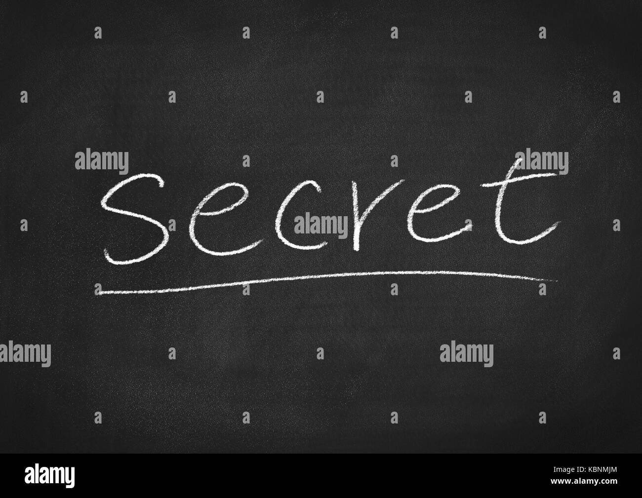 secret concept word on a chalkboard background Stock Photo - Alamy