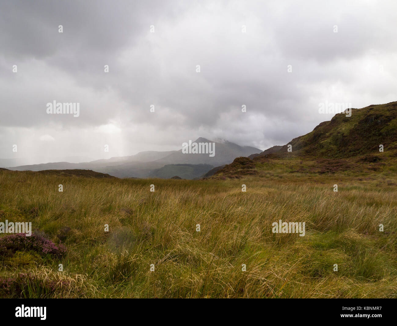 Snowdonia National Park dark weather Stock Photo - Alamy