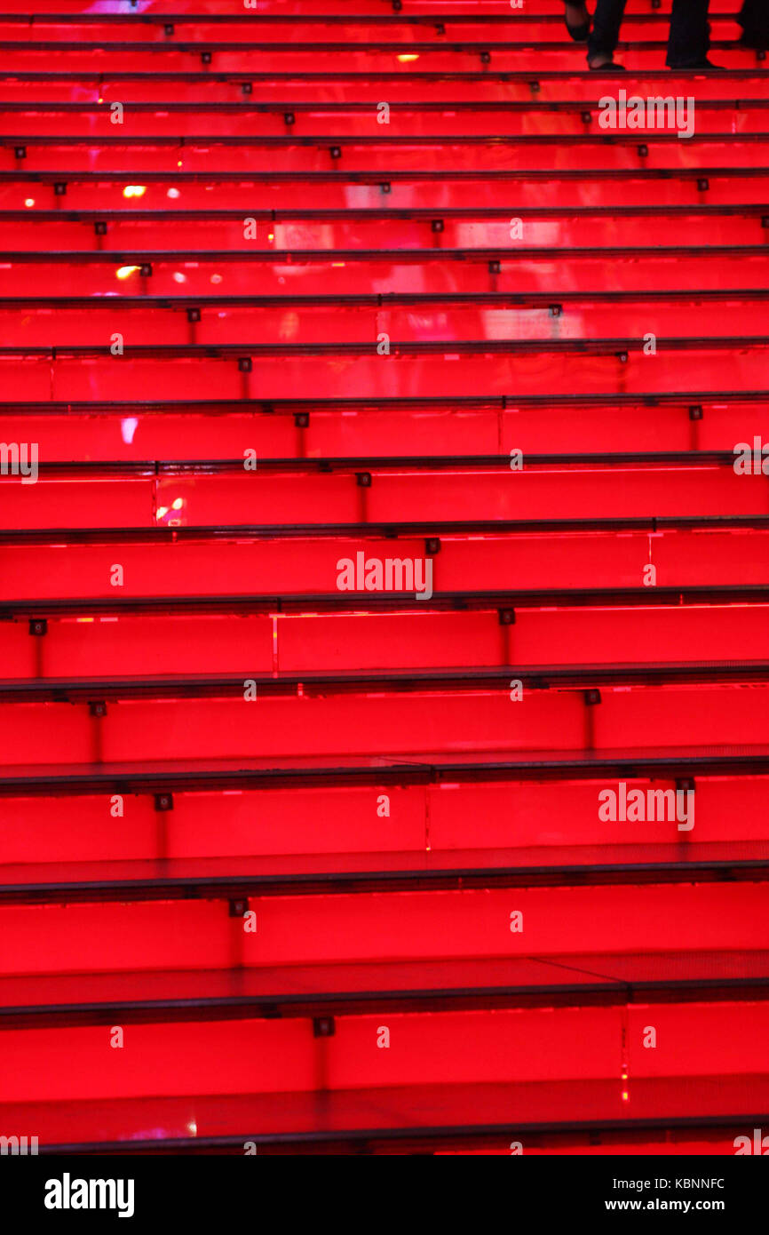 Times Square Red Steps High Resolution Stock Photography and Images - Alamy