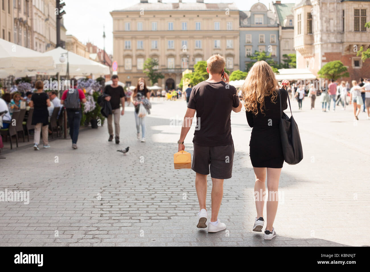 Urban life. People Walking In A Big City Street Stock Photo - Alamy