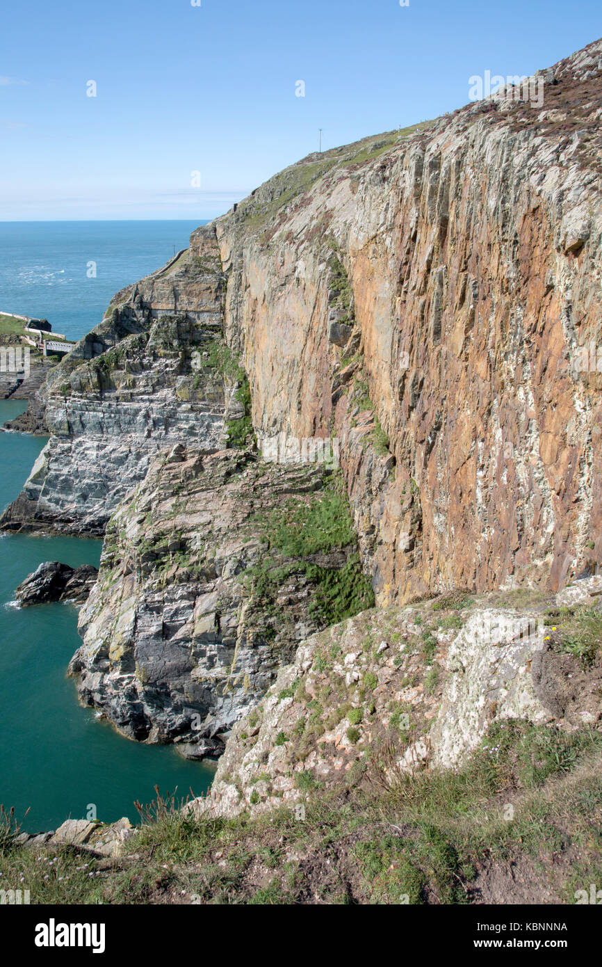 Cliffs at South Stack, Holy Island; Anglesey; Wales; UK Stock Photo - Alamy