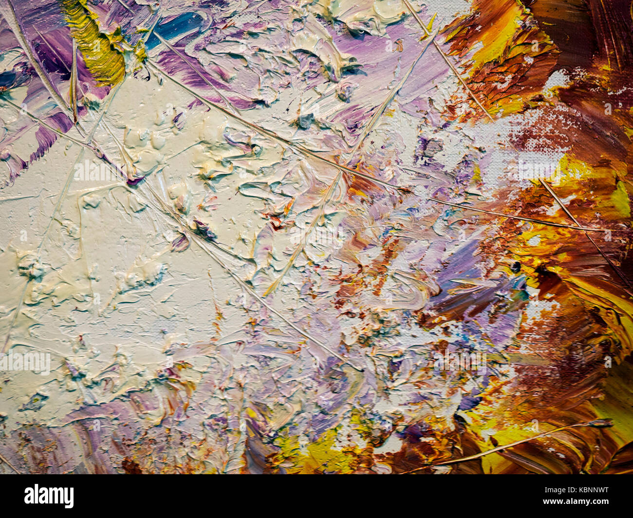 Abstract colorful oil painting on canvas Stock Photo - Alamy