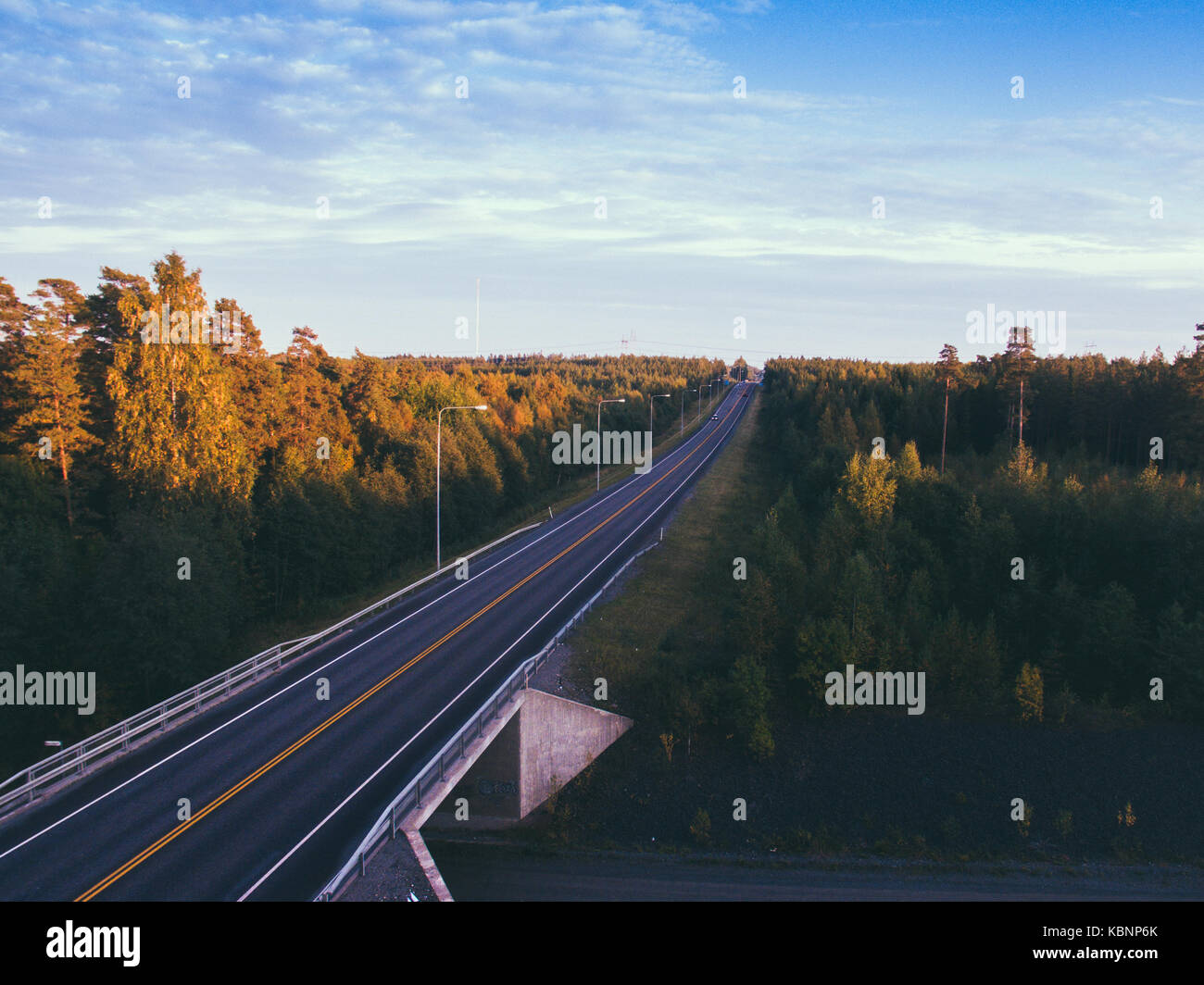 Road in Finland Stock Photo - Alamy