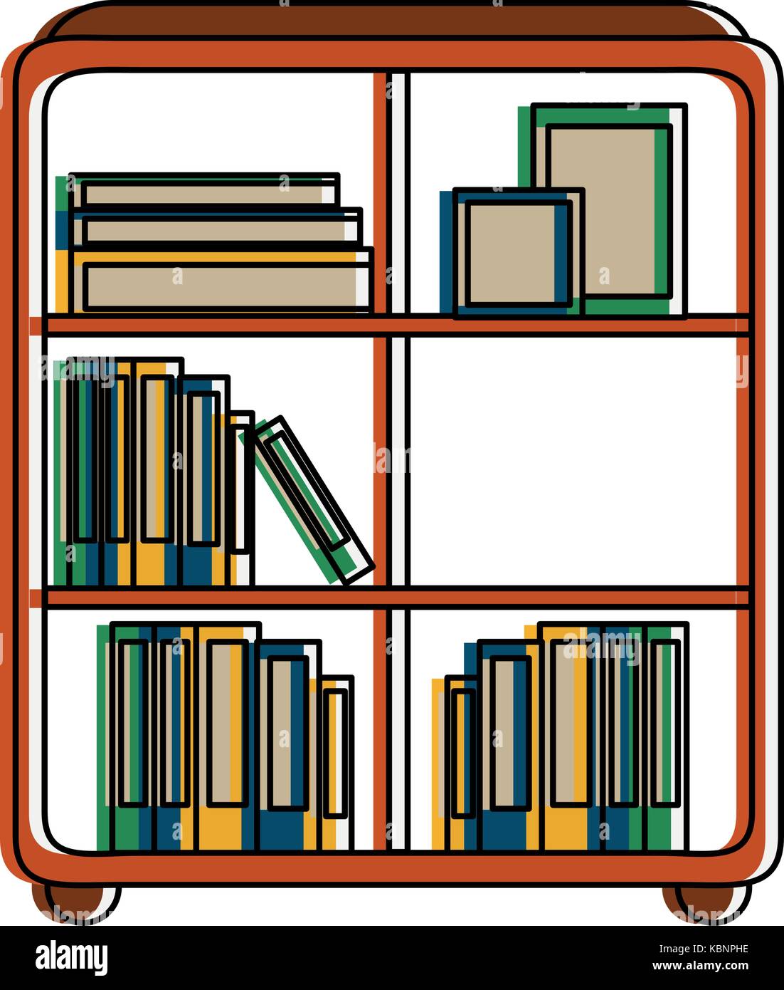 bookshelf furniture icon image Stock Vector Image & Art - Alamy