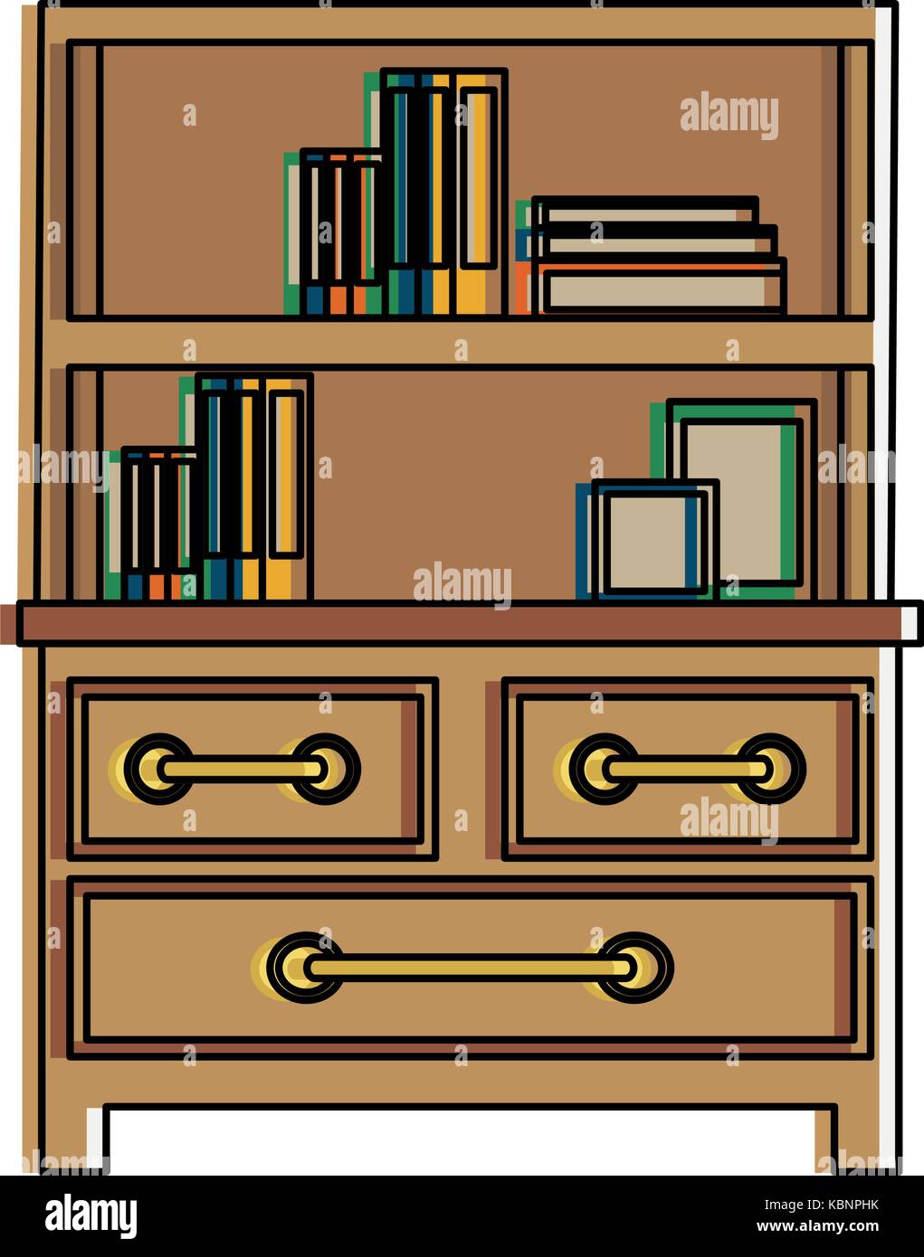 bookshelf furniture icon image Stock Vector Image & Art - Alamy