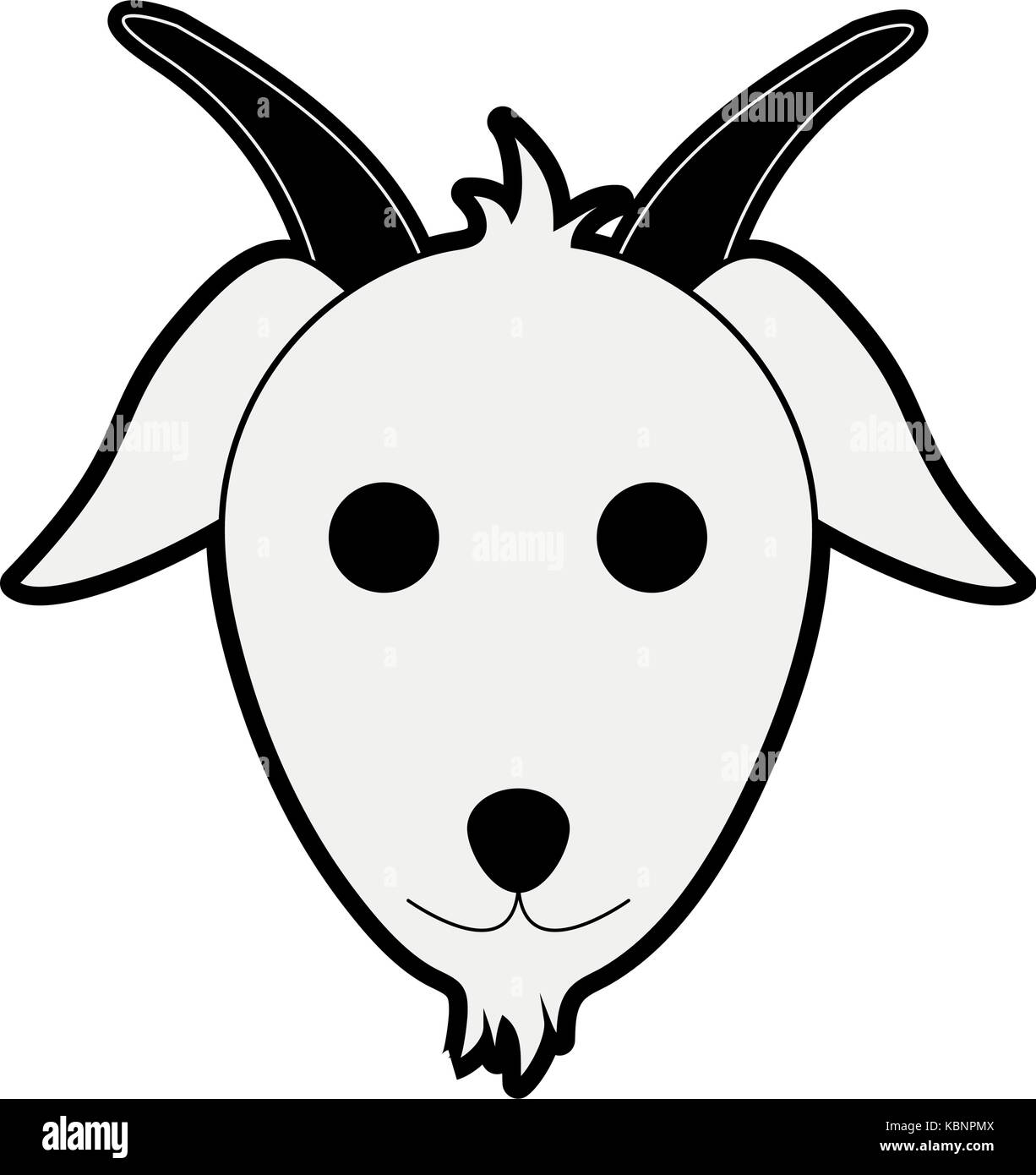 Cartoon Goat Face