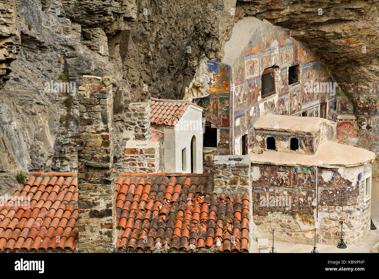 Inside view courtyard sumela monastery hi-res stock photography and ...