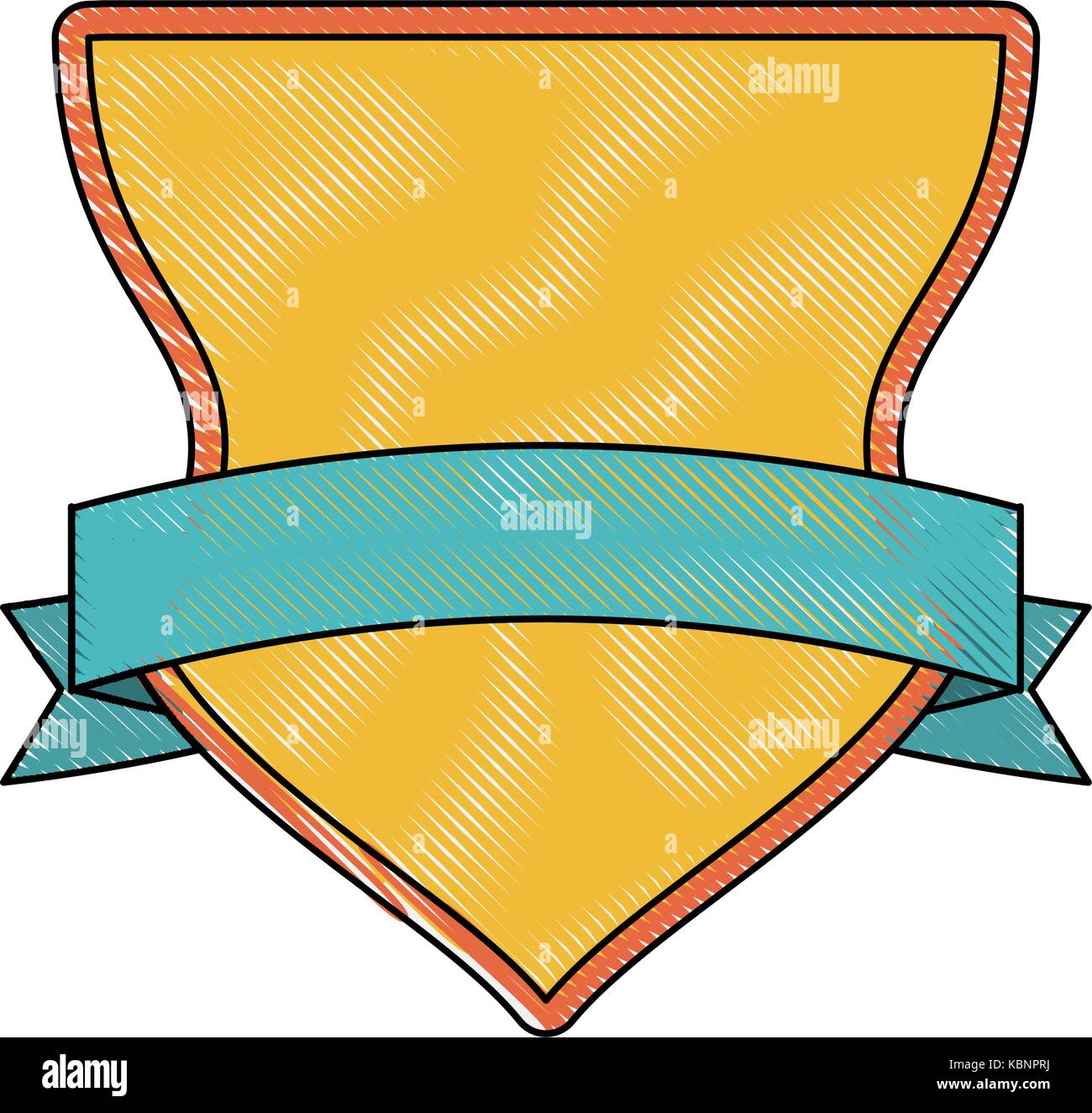 emblem with ribbon icon image Stock Vector Image & Art - Alamy