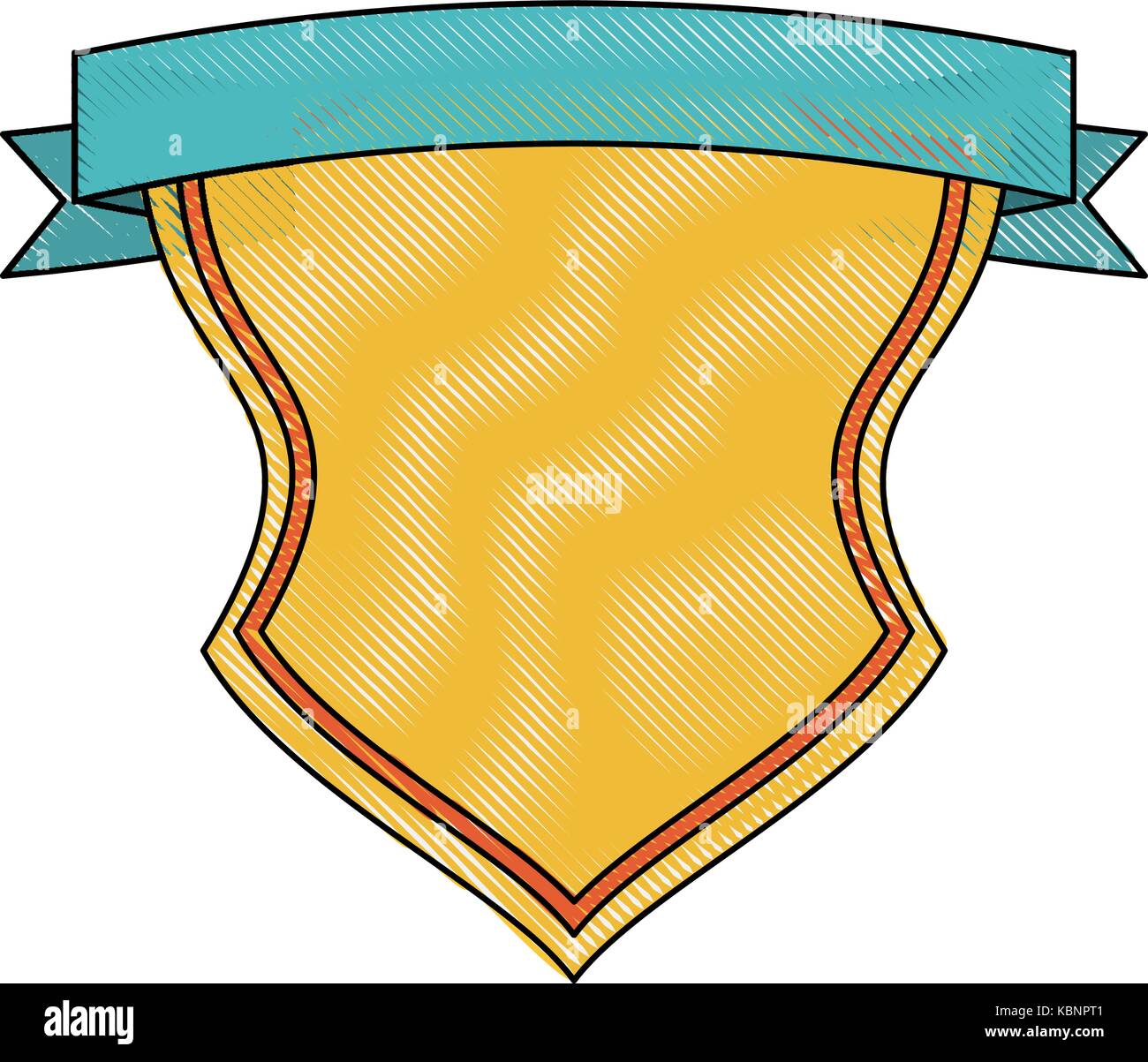 emblem with ribbon icon image Stock Vector Image & Art - Alamy