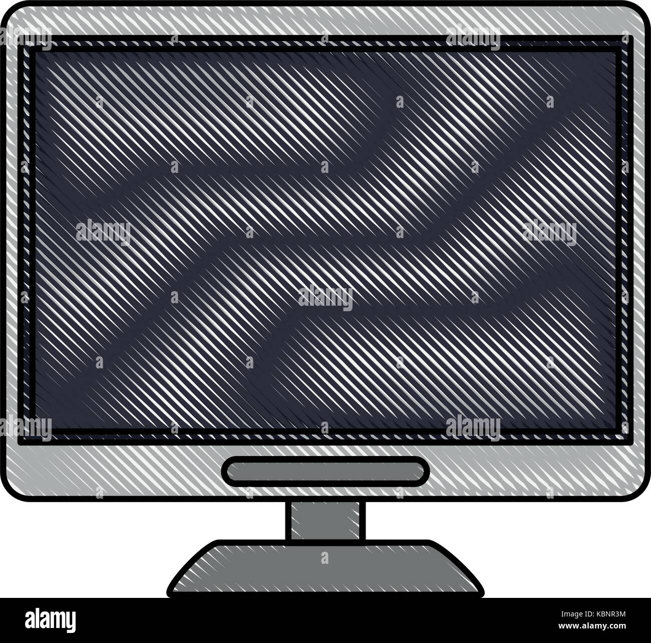 computer monitor with blank screen icon image Stock Vector Image & Art ...