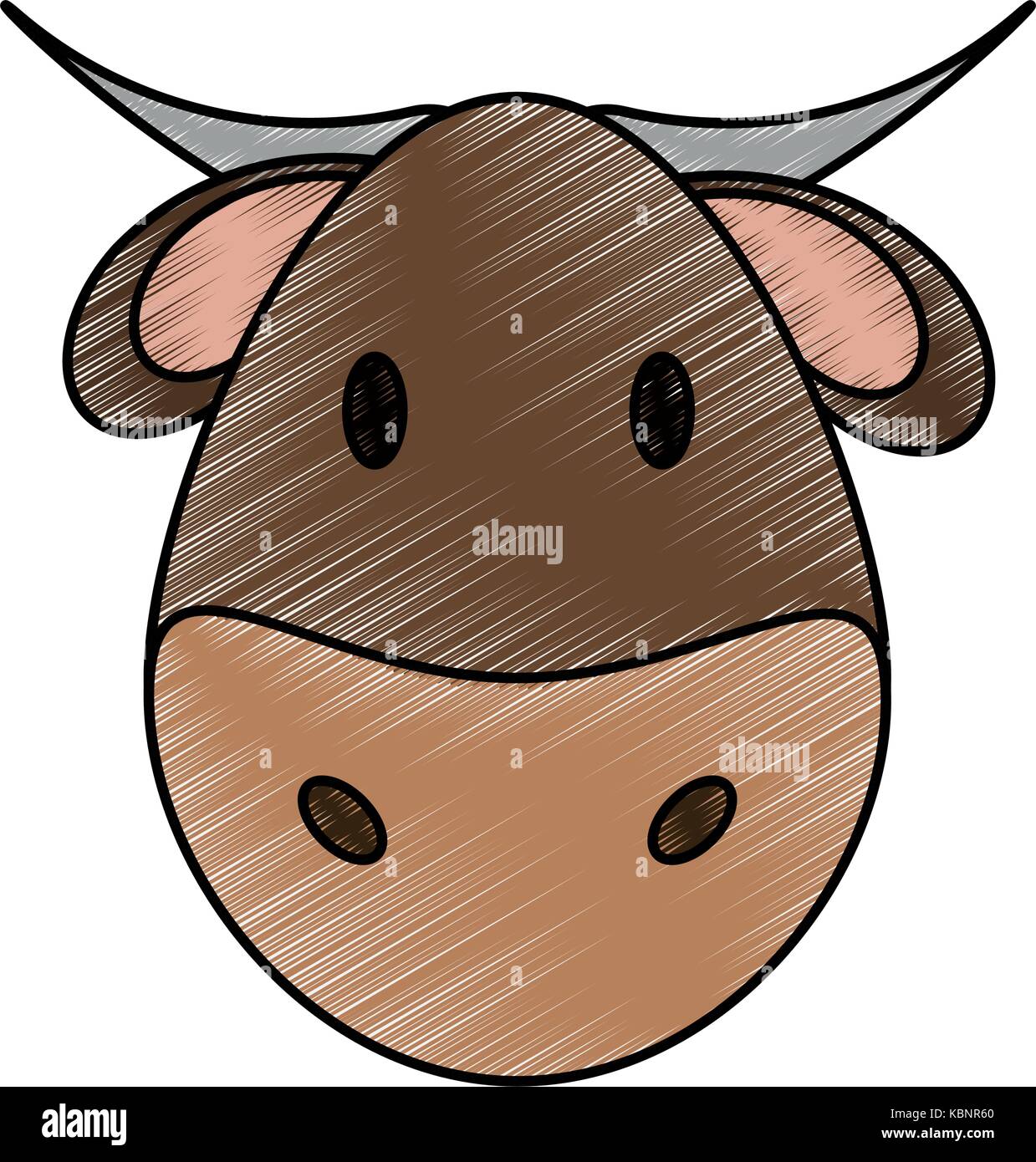 cow or bull face icon image Stock Vector Image & Art - Alamy