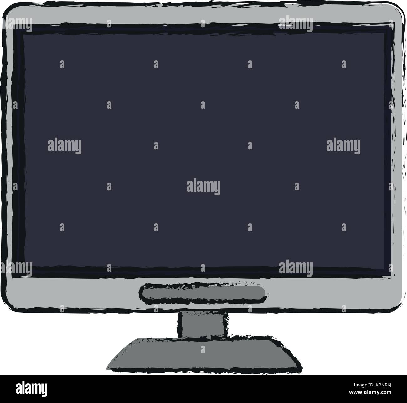 computer monitor with blank screen icon image Stock Vector Image & Art ...