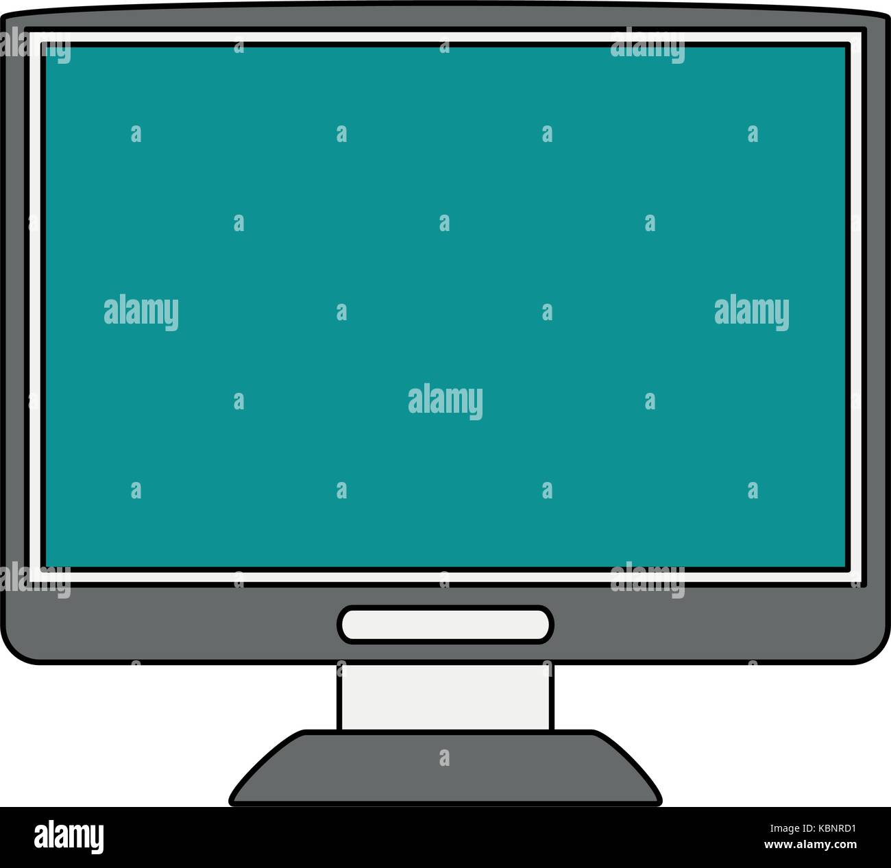computer monitor with blank screen icon image Stock Vector Image & Art ...