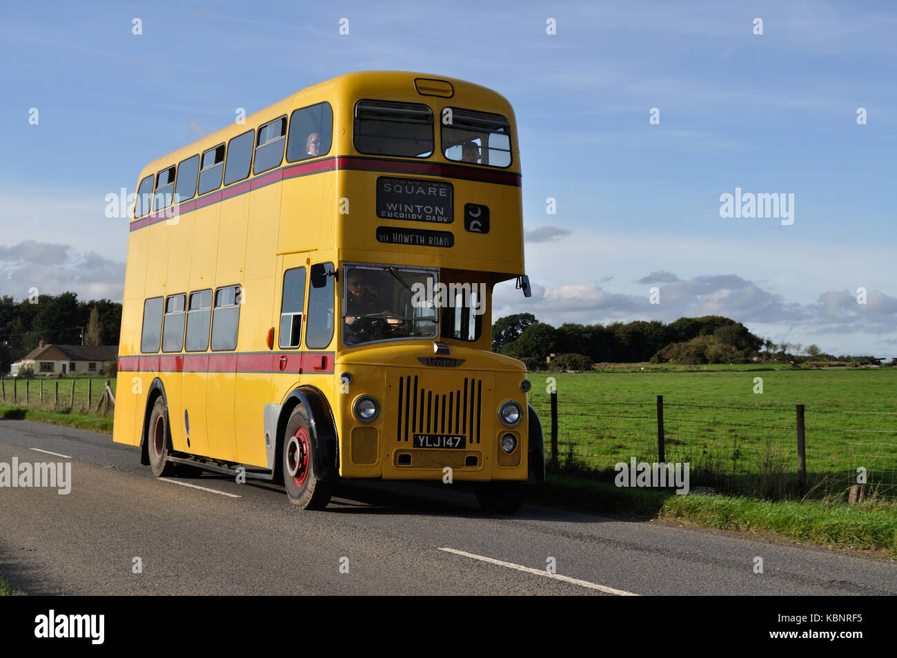Preserved Bournemouth Transport Leyland PD3 YLJ 147 operates the car ...