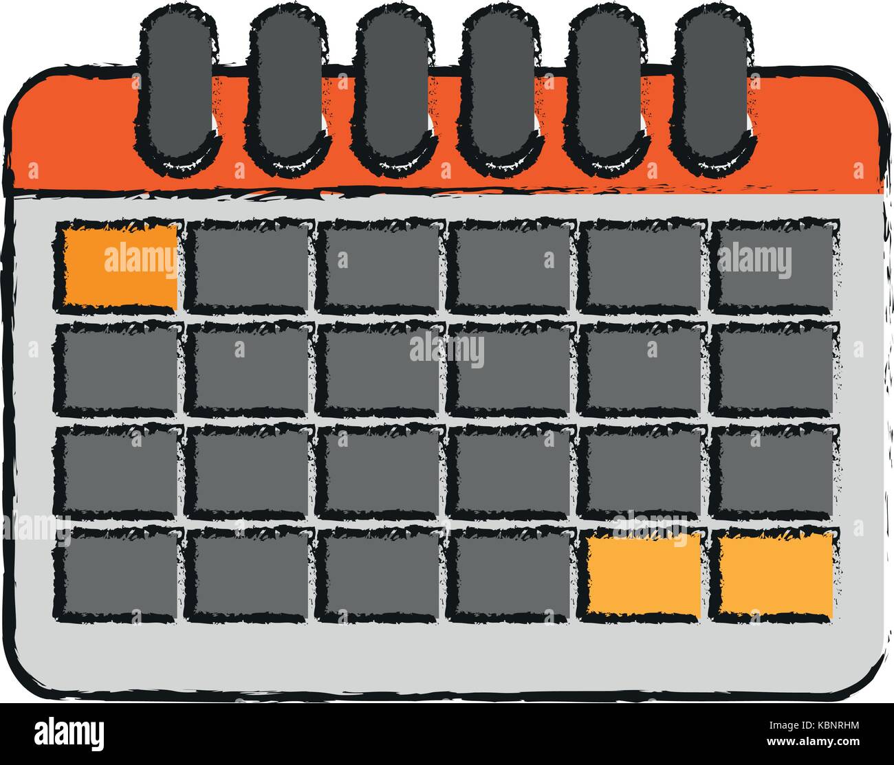 calendar with blank dates icon image Stock Vector Image & Art - Alamy