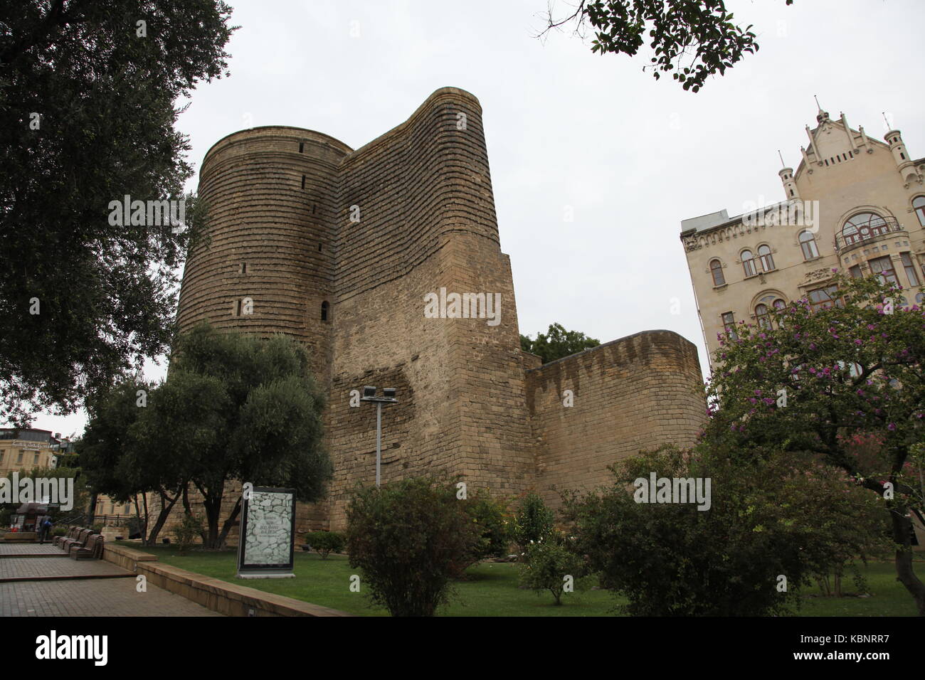 Azerbaijan. Baku. Maiden Tower Stock Photo - Alamy