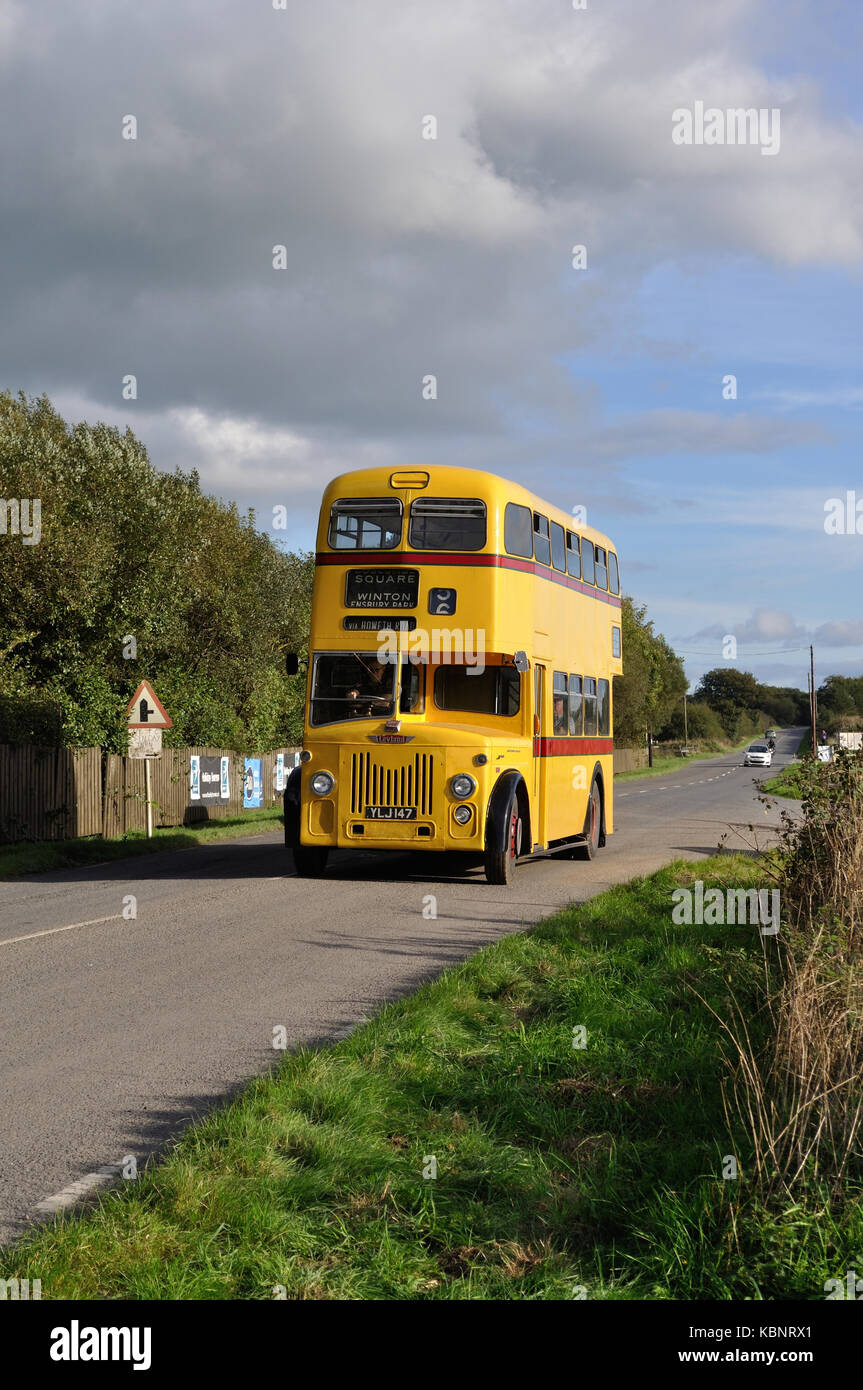 Preserved Bournemouth Transport Leyland PD3 YLJ 147 operates the car ...