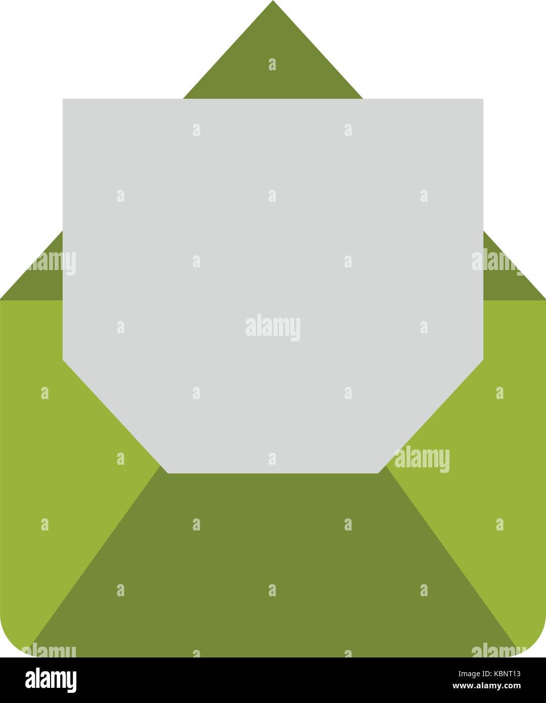 message envelope with letter coming out icon image Stock Vector Image ...