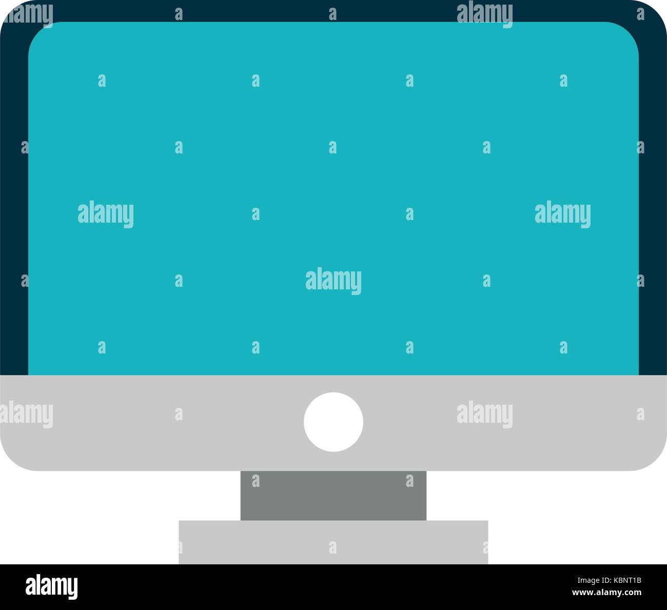 computer monitor with blank screen icon image Stock Vector Image & Art ...