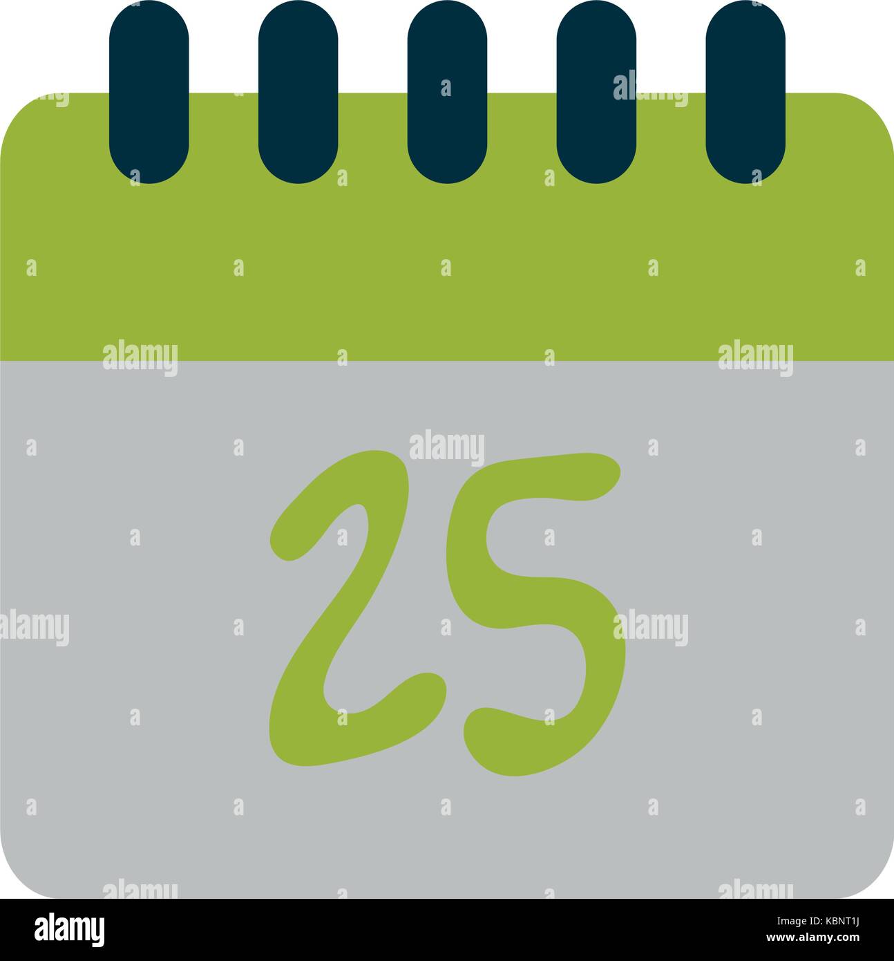 calendar on day 25 icon image Stock Vector Image & Art - Alamy