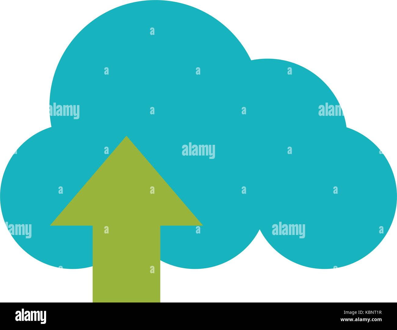 cloud storage with upload arrow icon image Stock Vector Image & Art - Alamy