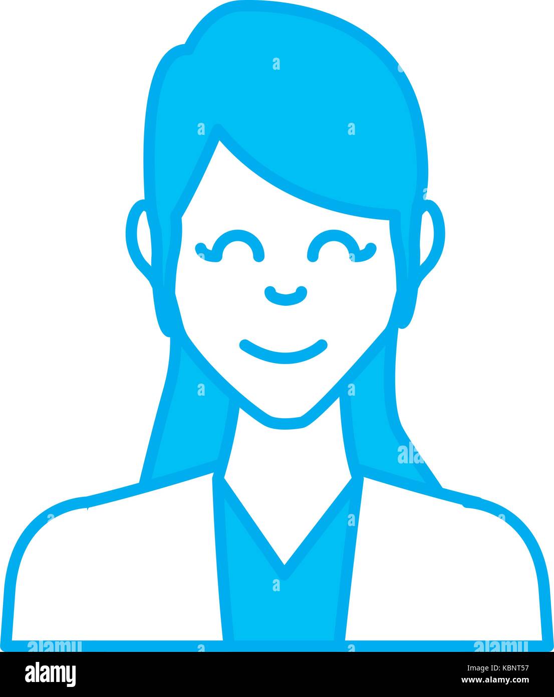 Woman smiling cartoon Stock Vector Image & Art - Alamy