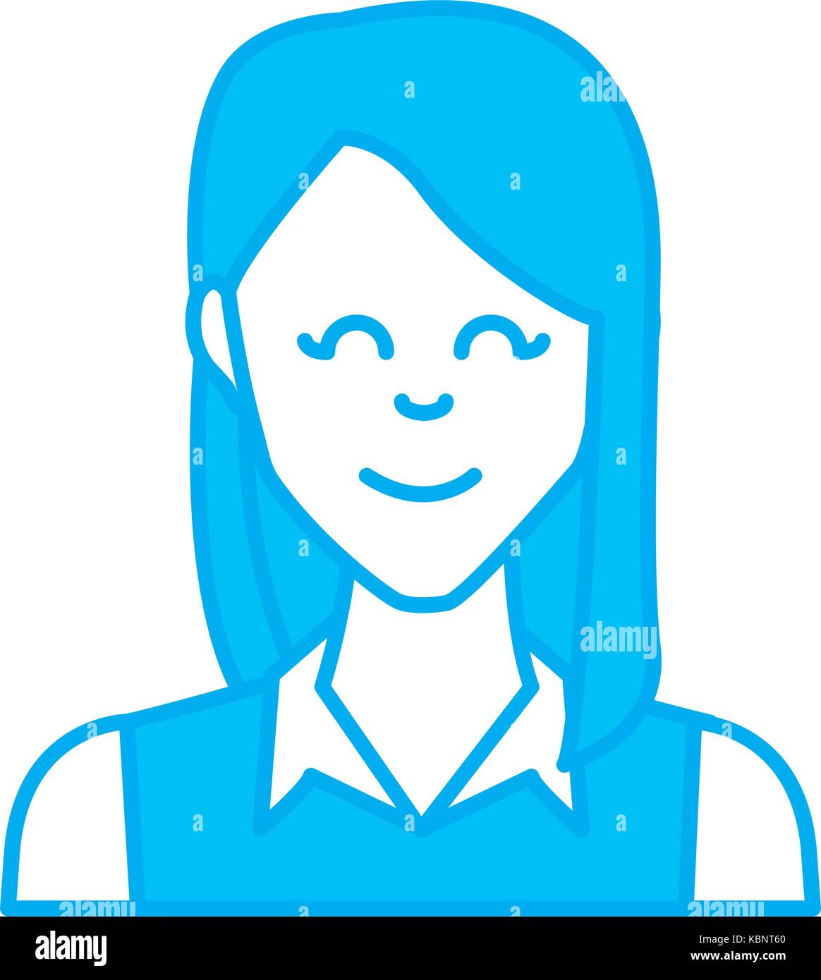 Cartoon woman character emotions icons hi-res stock photography and ...