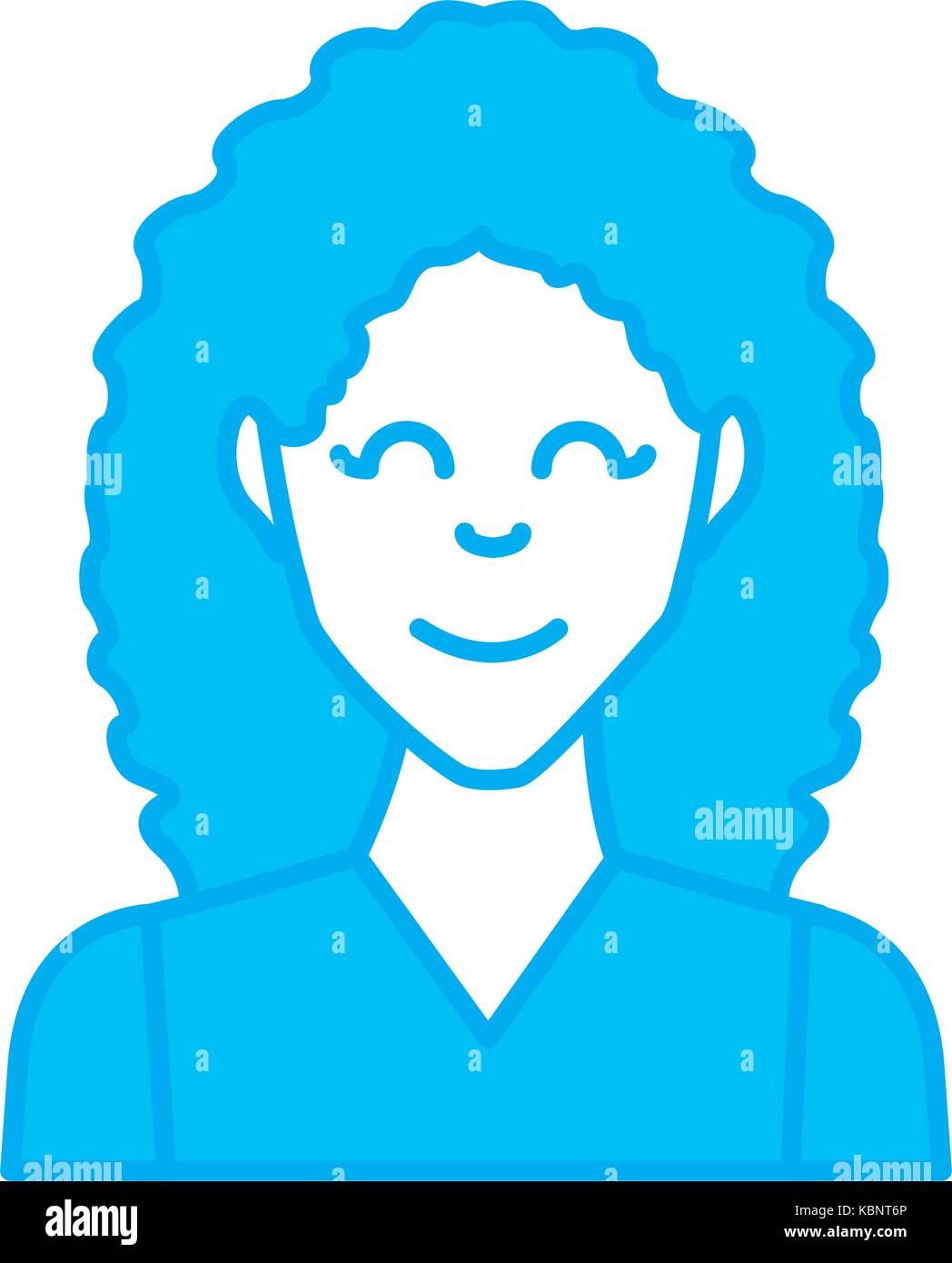 Cartoon woman character emotions icons hi-res stock photography and ...