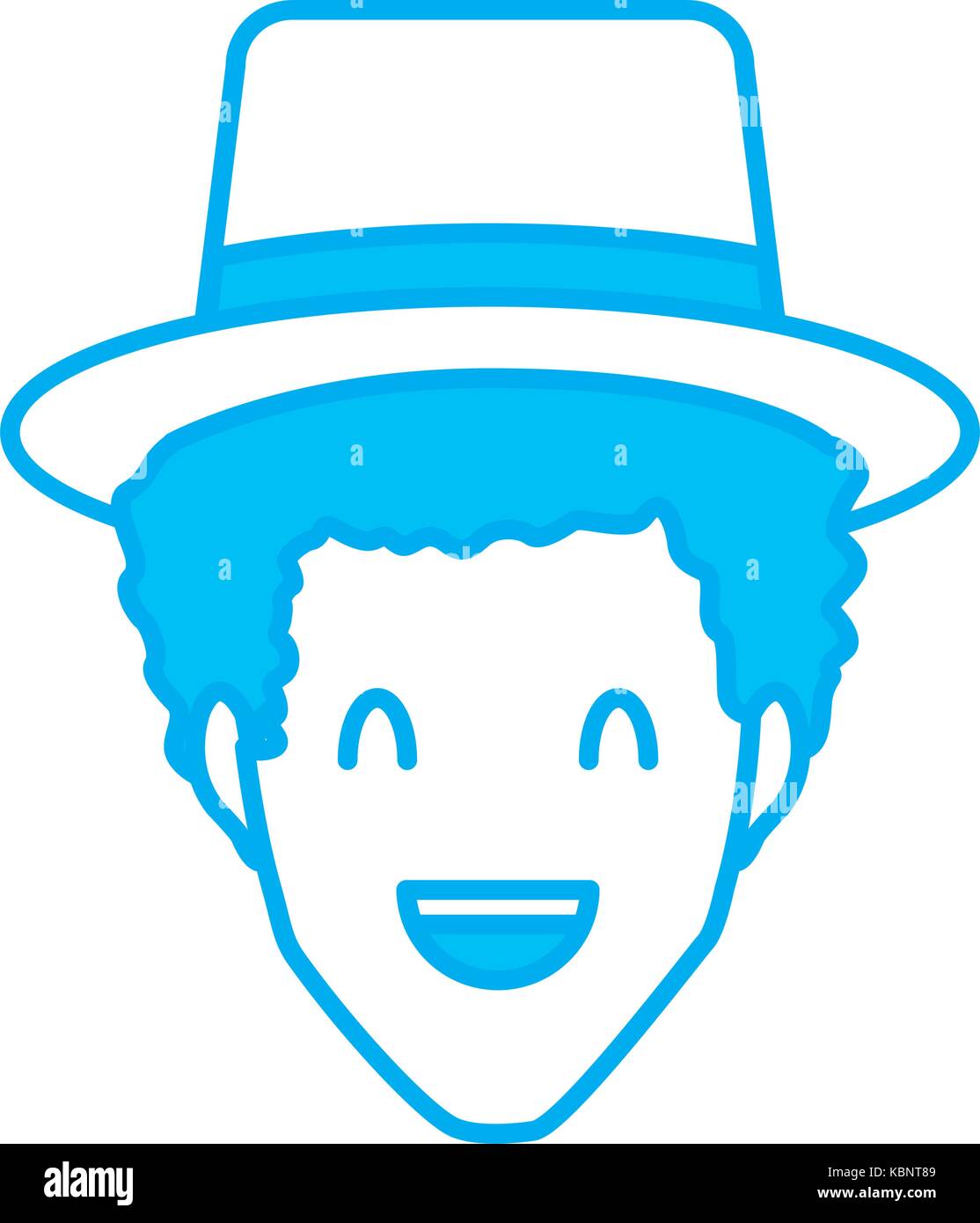 Adult man with hat smiling Stock Vector Image & Art - Alamy