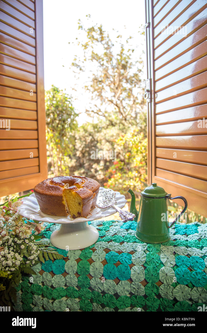 colonial breakfast brazil Stock Photo - Alamy