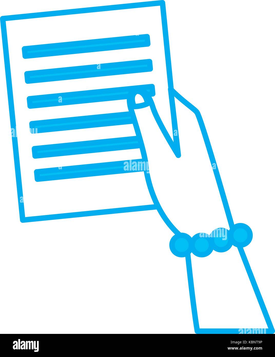 Hand holding document Stock Vector Image & Art - Alamy