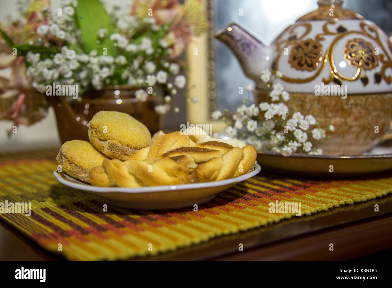 colonial breakfast brazil Stock Photo - Alamy