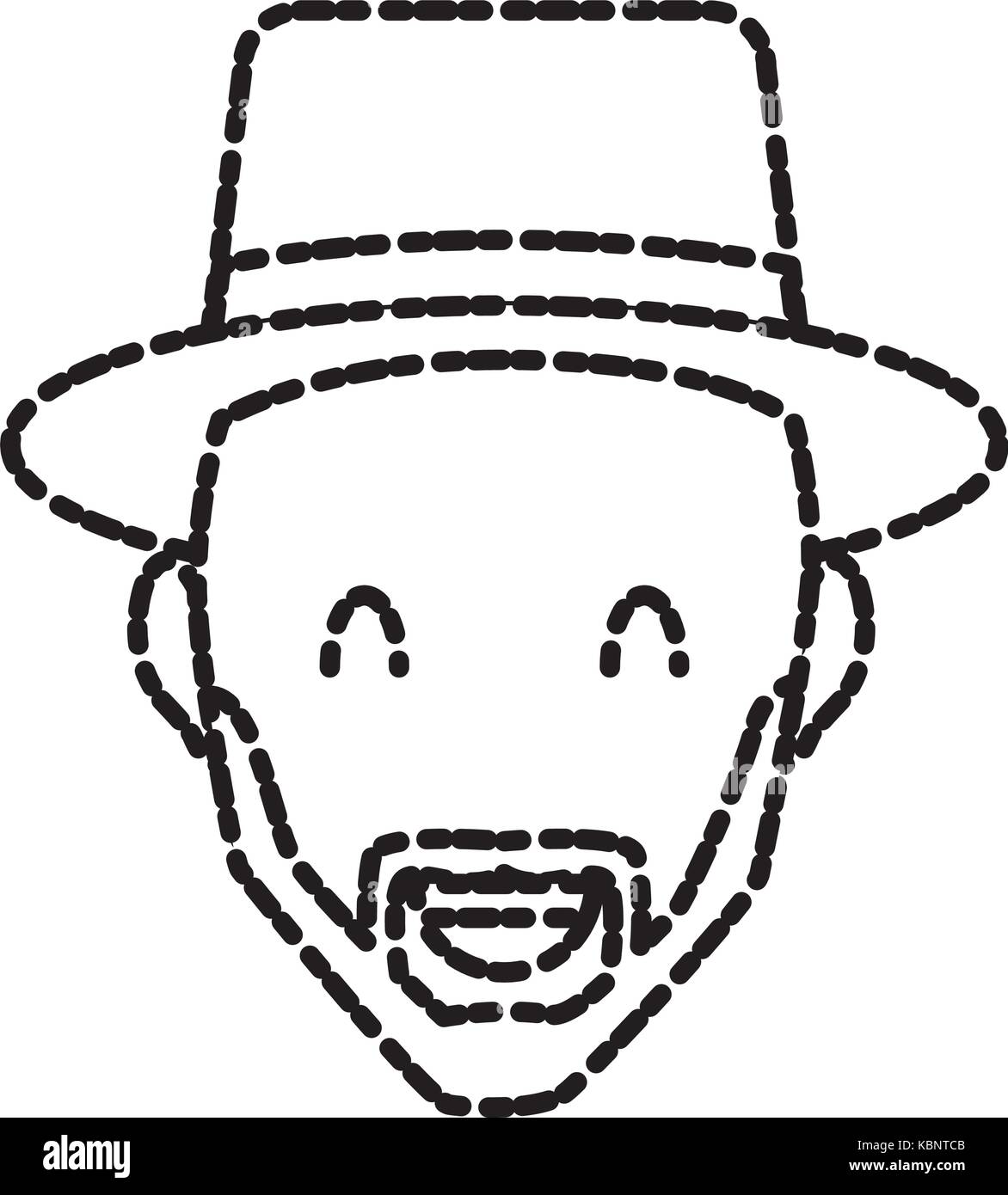 Adult man with hat smiling Stock Vector Image & Art - Alamy
