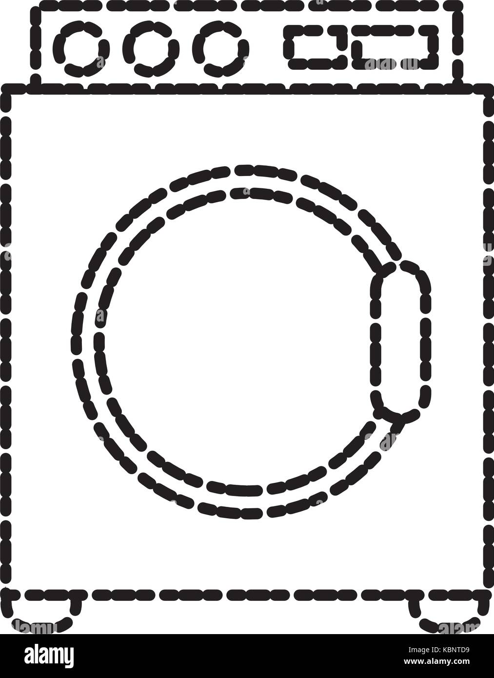 Washing machine with dots Stock Vector Images - Alamy