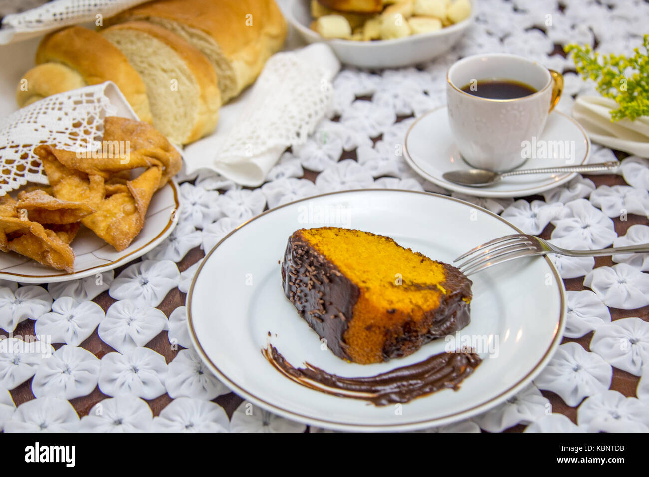 colonial breakfast brazil Stock Photo - Alamy