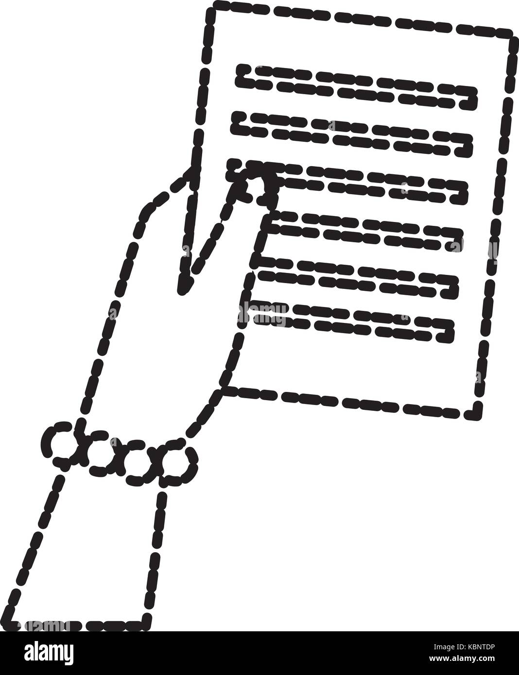 Hand holding document Stock Vector Image & Art - Alamy