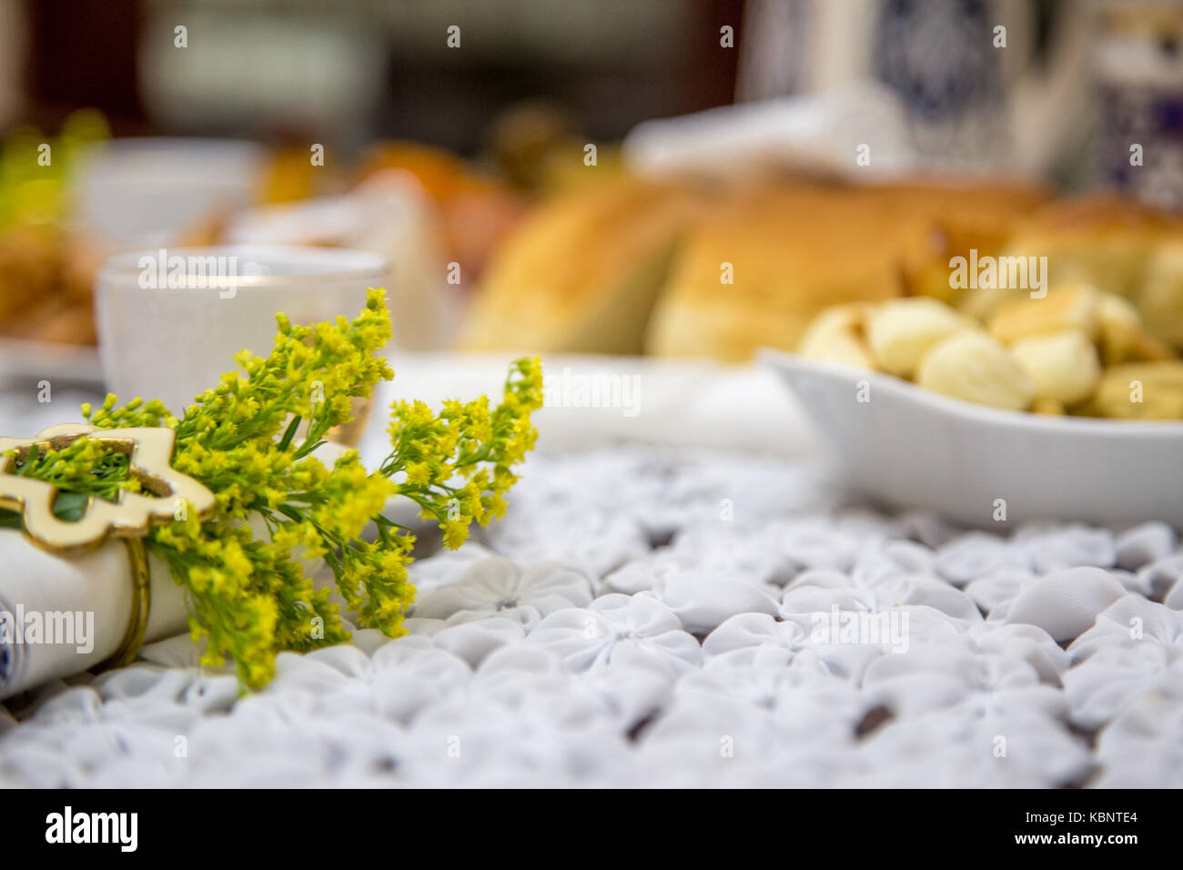 colonial breakfast brazil Stock Photo - Alamy