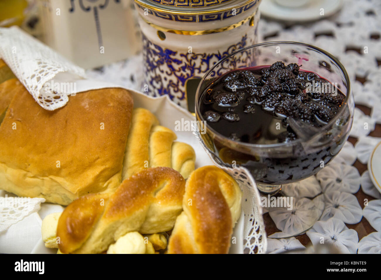 colonial breakfast brazil Stock Photo - Alamy