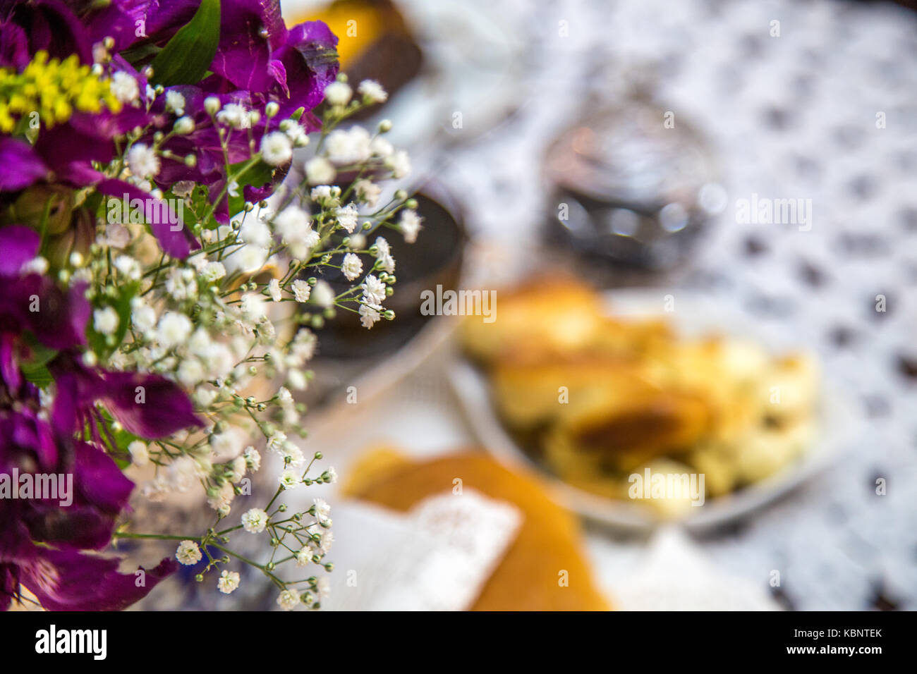 colonial breakfast brazil Stock Photo - Alamy