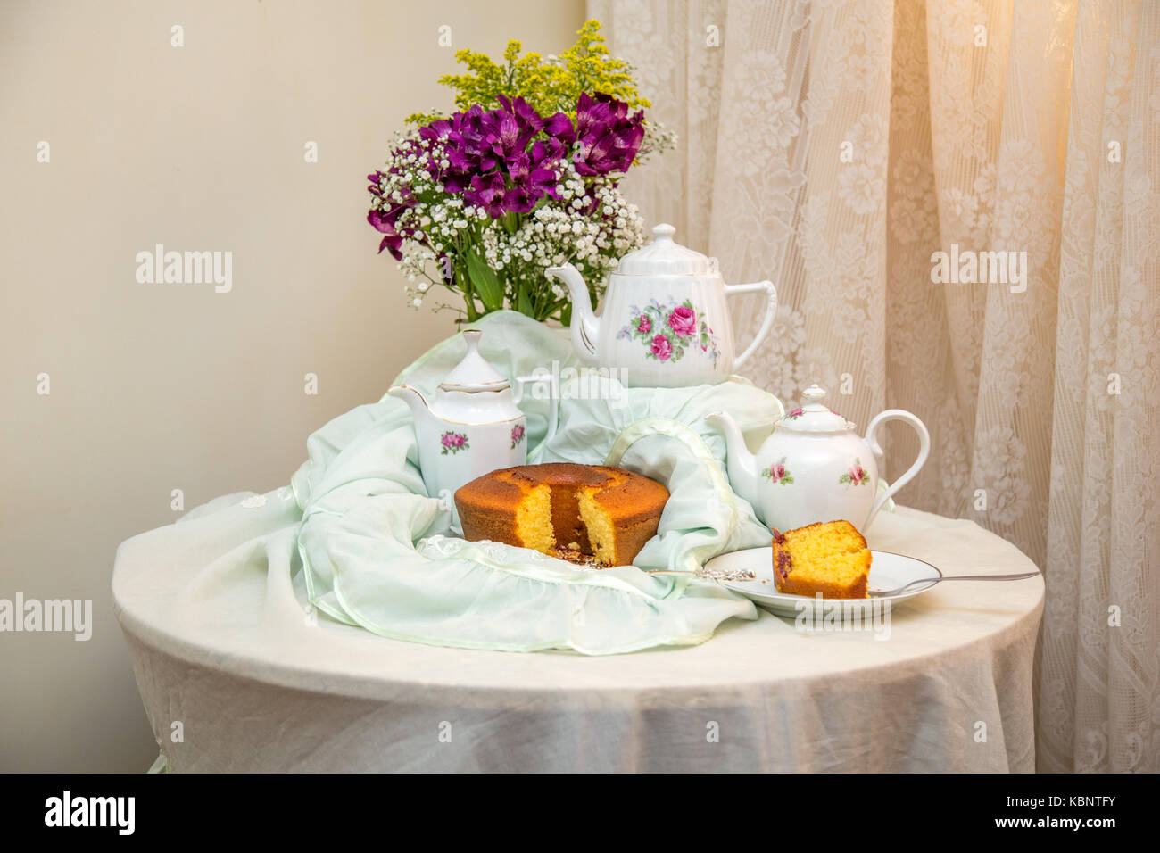 colonial breakfast brazil Stock Photo - Alamy