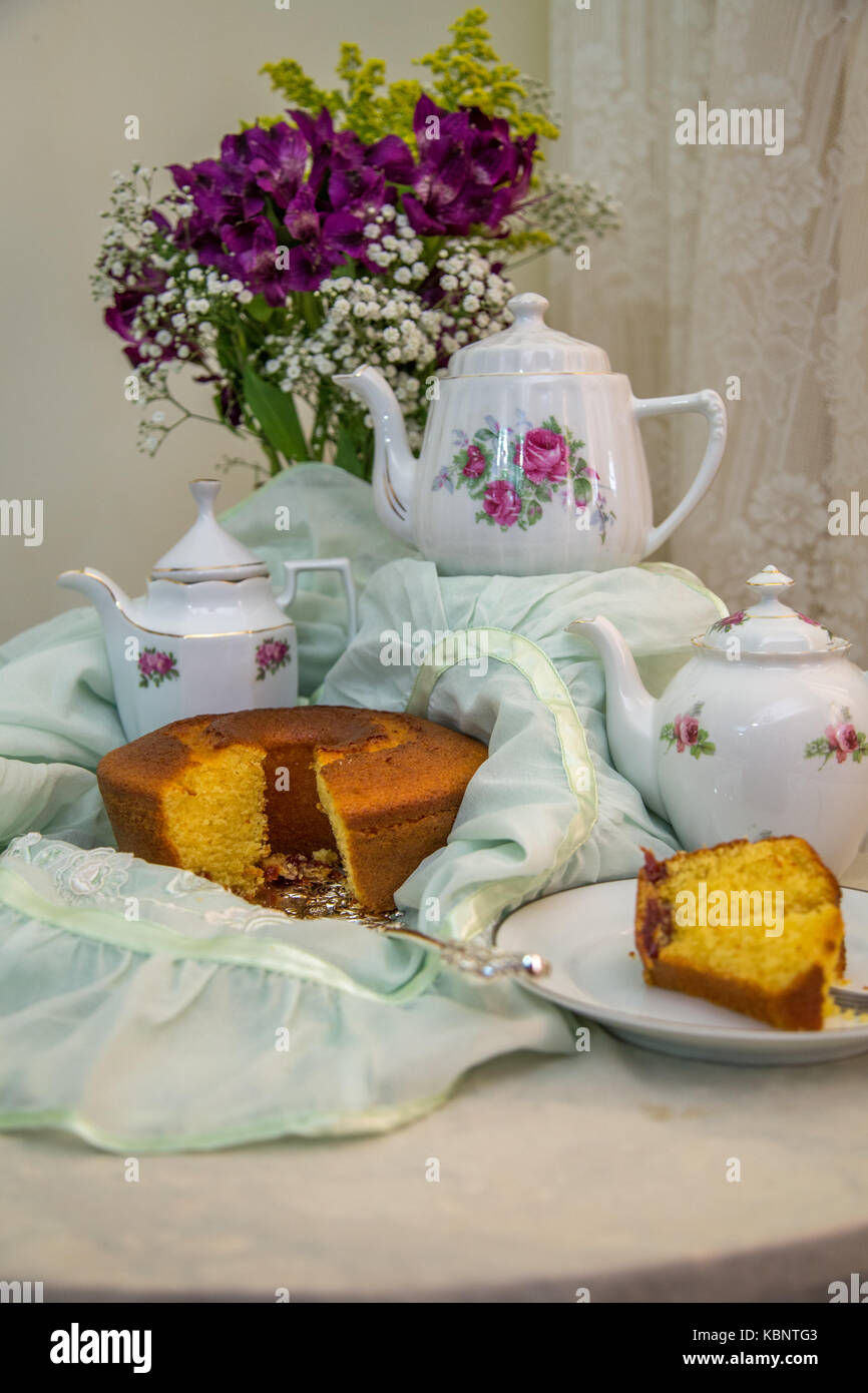 colonial breakfast brazil Stock Photo - Alamy