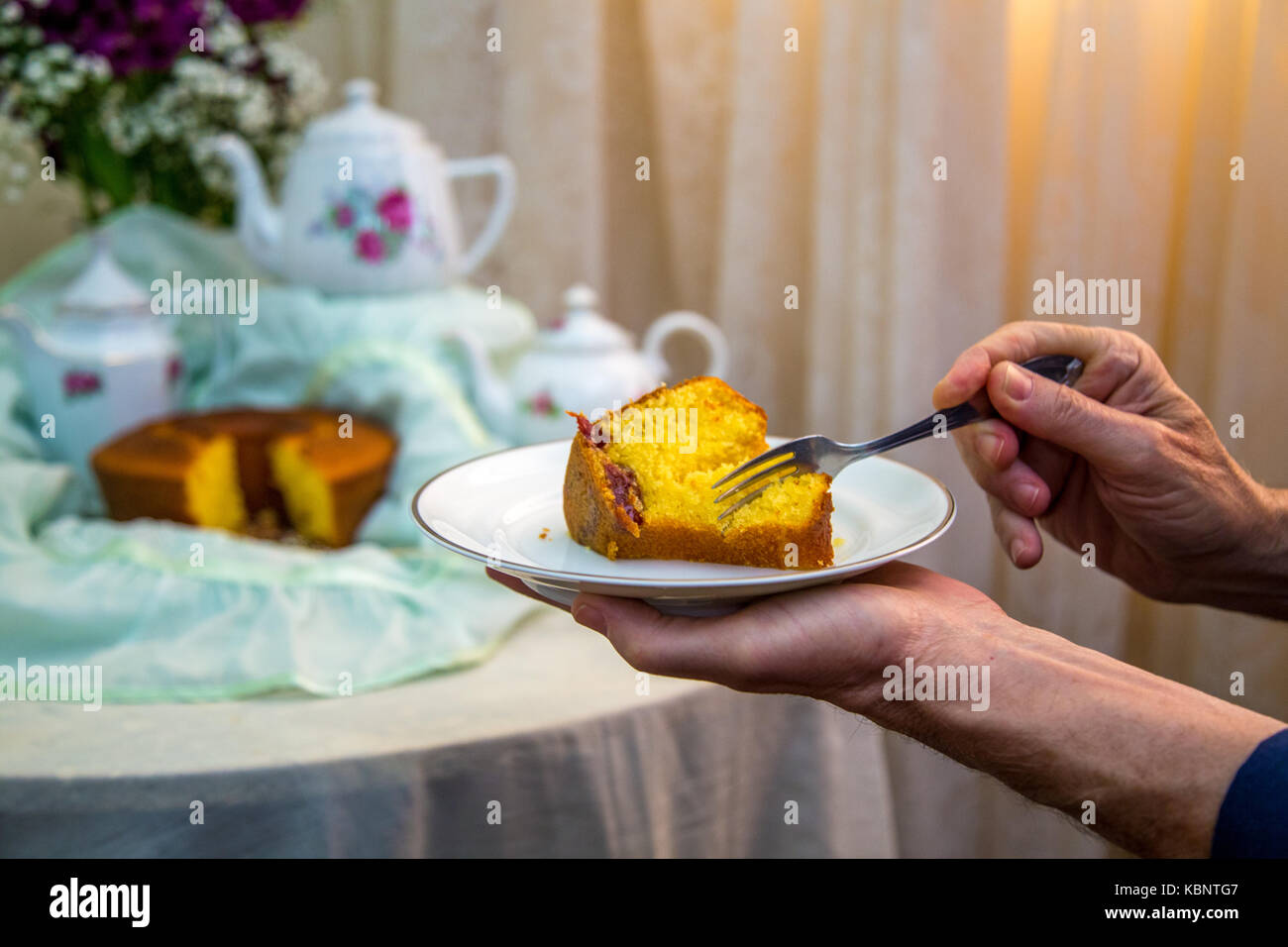 colonial breakfast brazil Stock Photo - Alamy