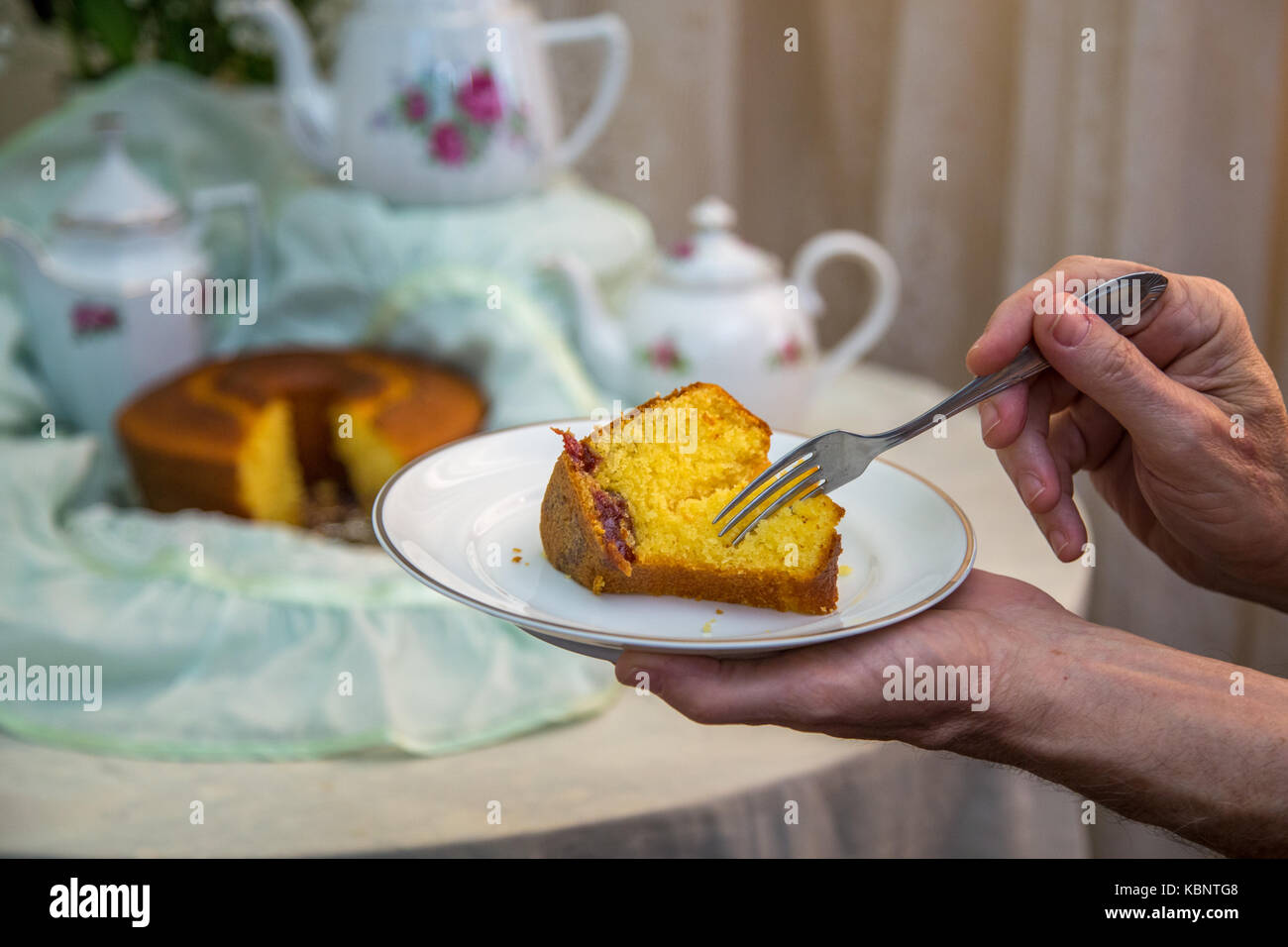 colonial breakfast brazil Stock Photo - Alamy