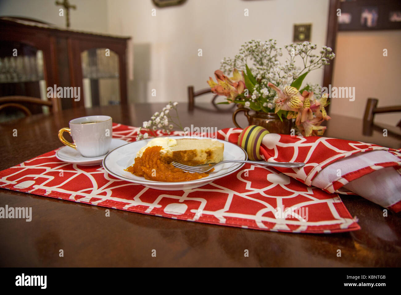 colonial breakfast brazil Stock Photo - Alamy