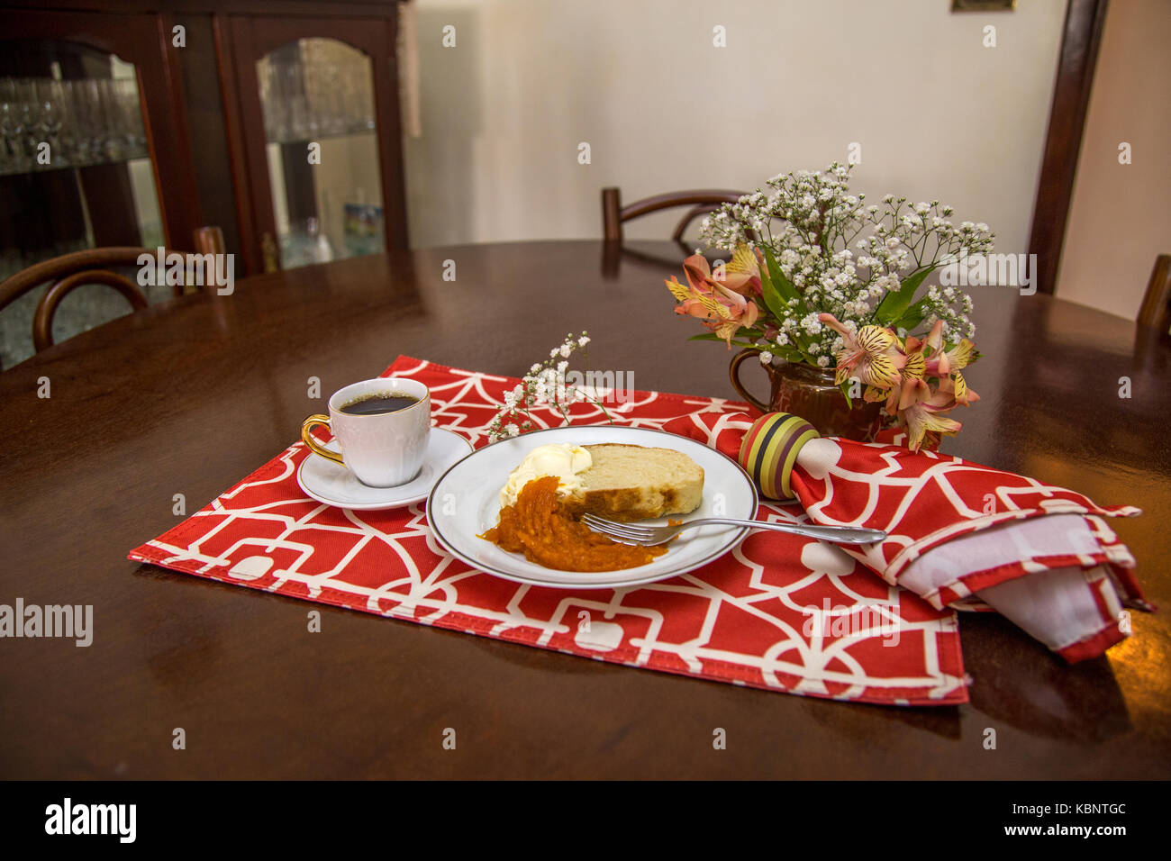colonial breakfast brazil Stock Photo - Alamy
