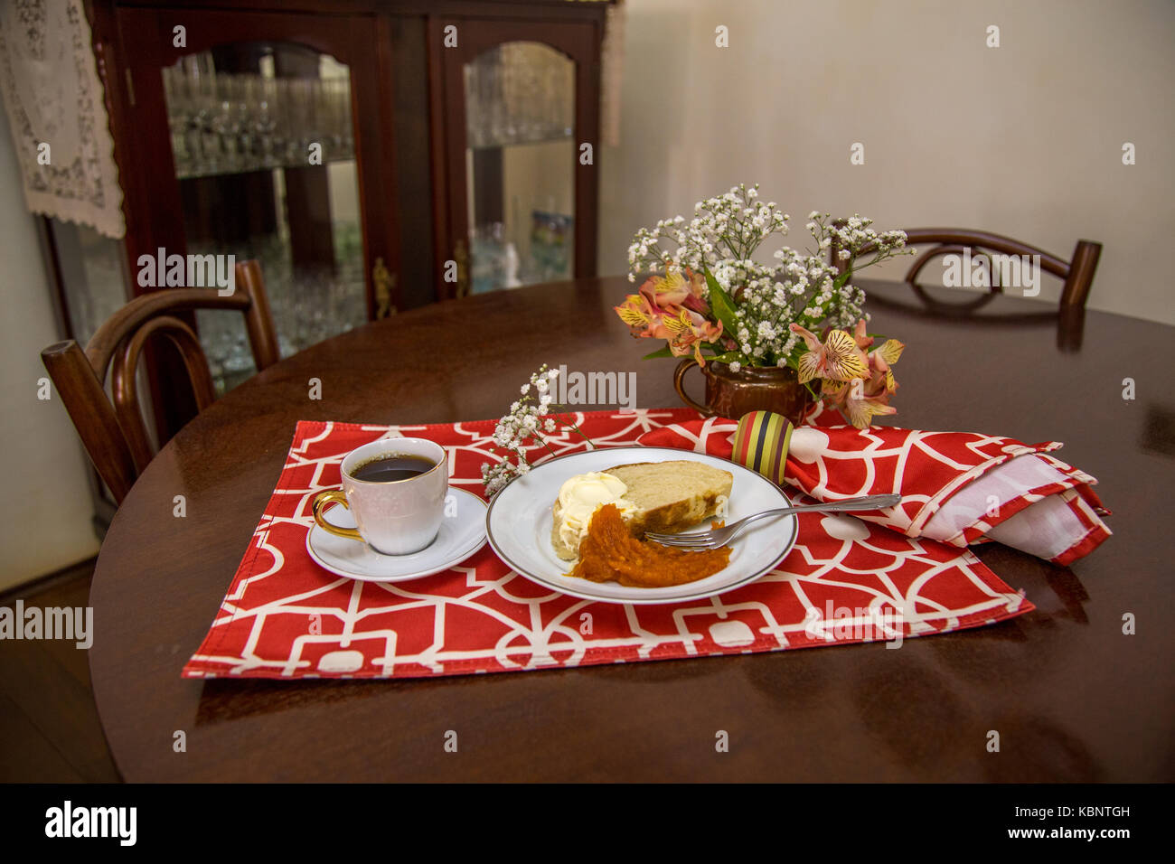 colonial breakfast brazil Stock Photo - Alamy