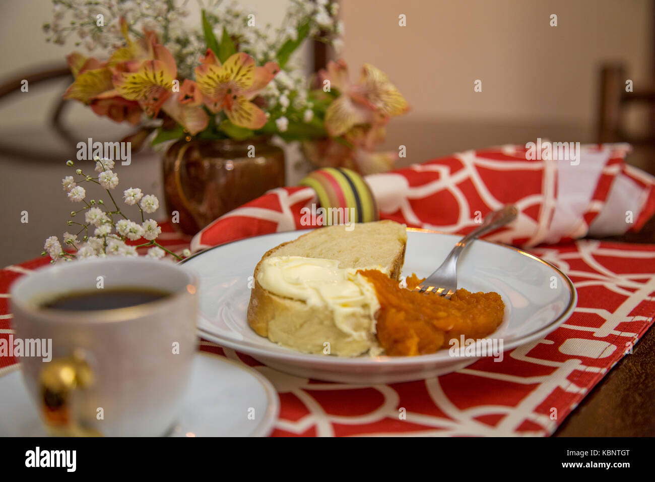 colonial breakfast brazil Stock Photo - Alamy
