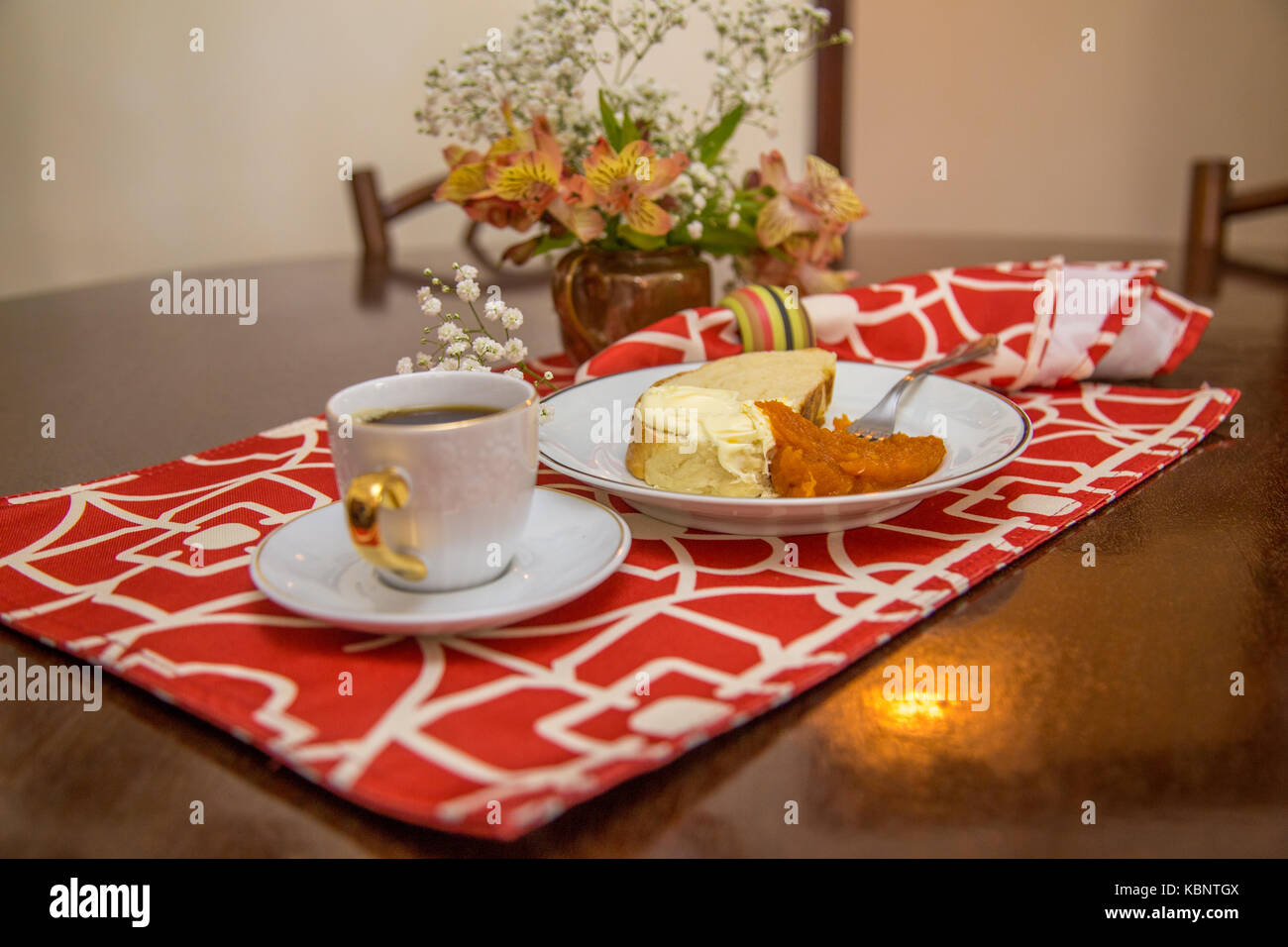 colonial breakfast brazil Stock Photo - Alamy