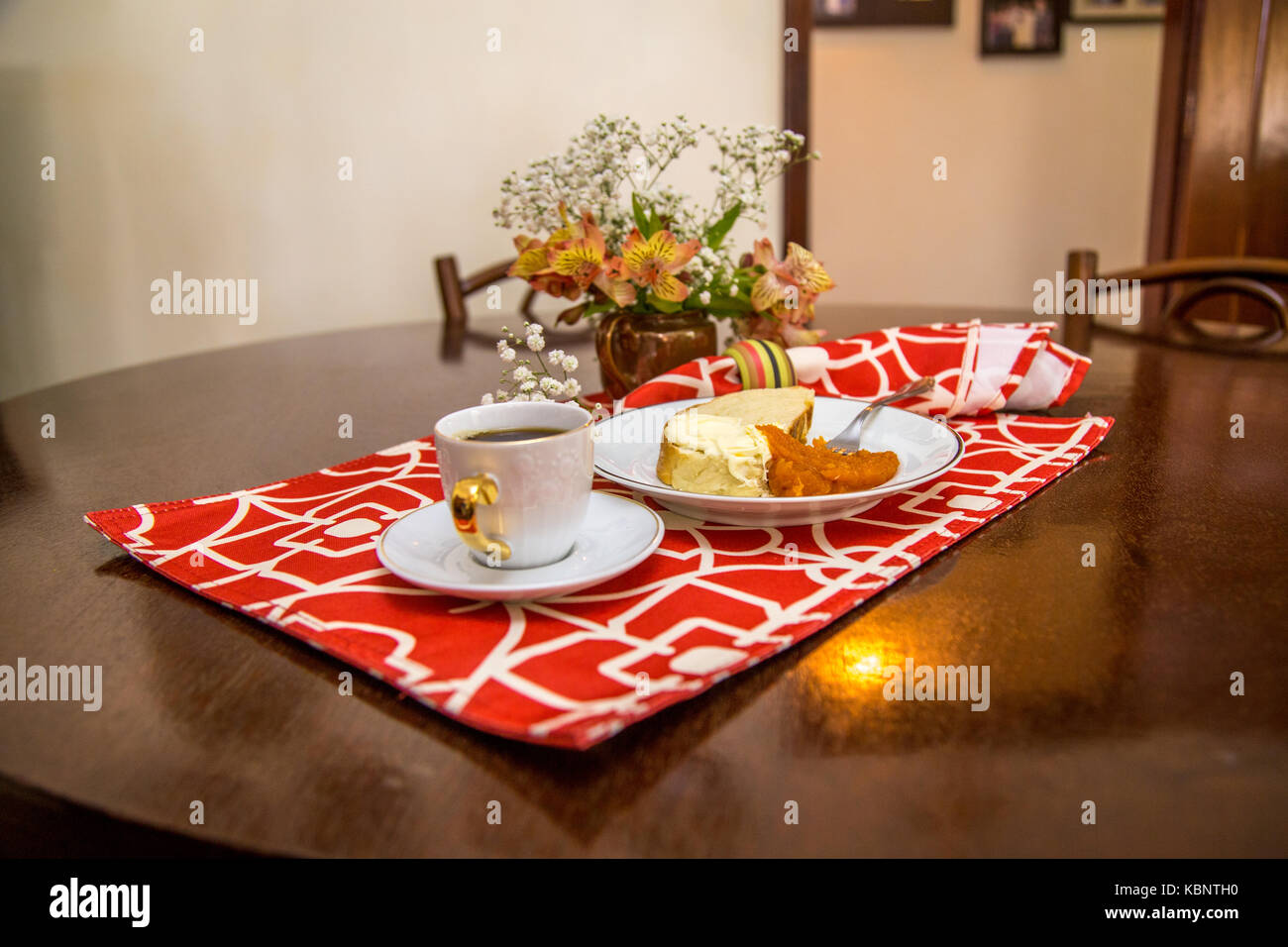 colonial breakfast brazil Stock Photo - Alamy